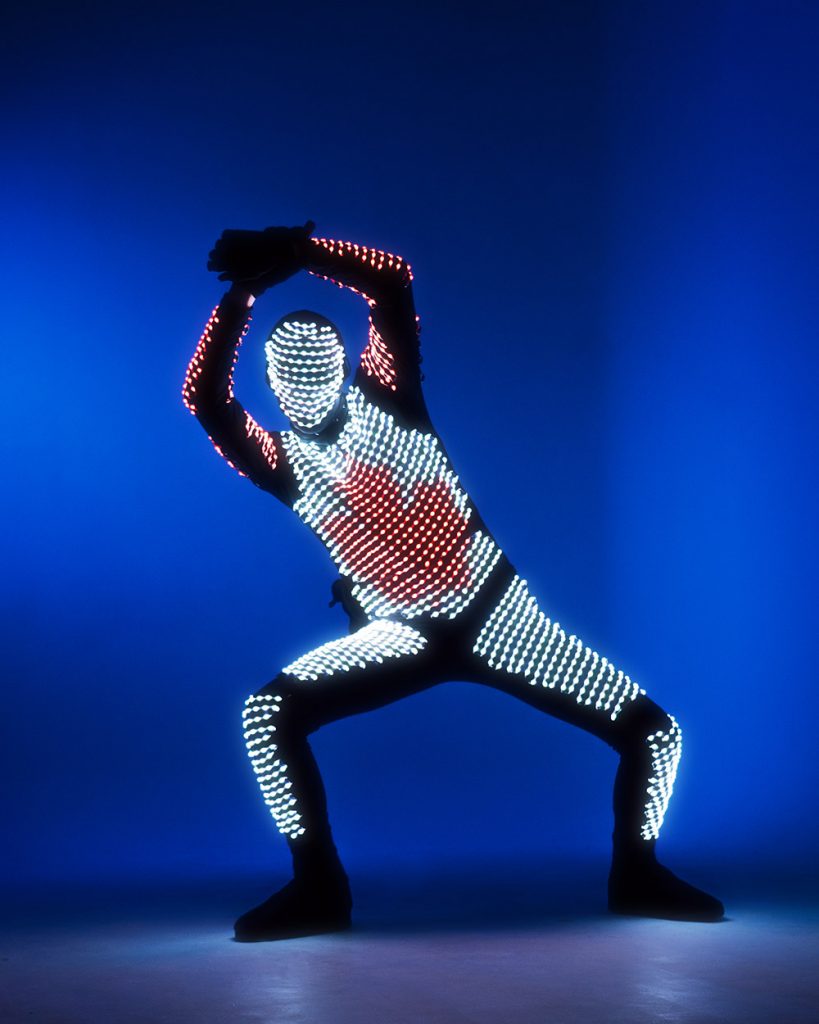 Dance LED light up costume with a mask - ETERESHOP