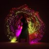 Big LED light up Peacock Fan Tail Costume for street show, ETERE