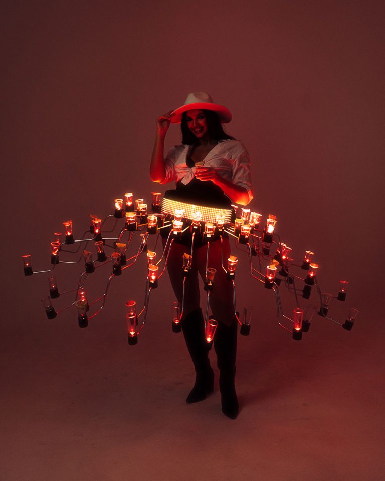 Led Strolling Tequila Table - by ETERESHOP