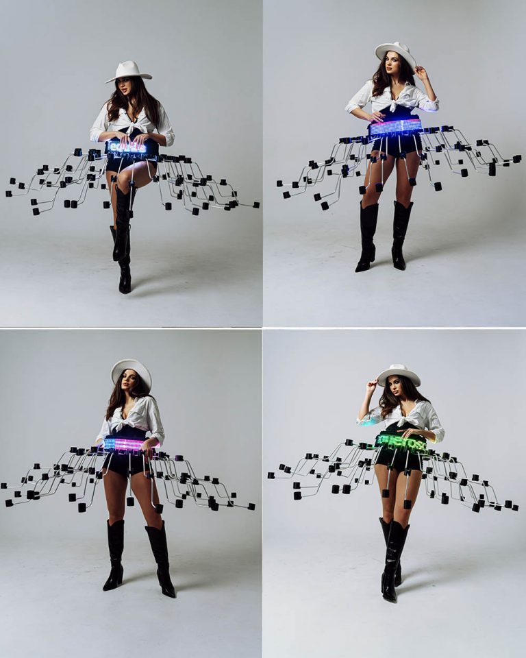 Led Strolling Tequila Table - by ETERESHOP