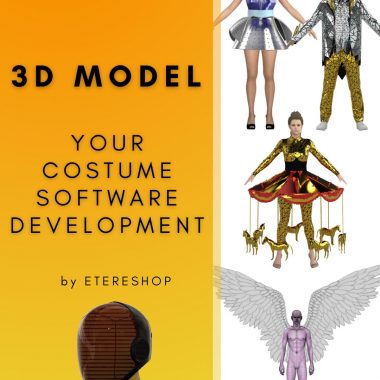 Development of a 3D model of a complex costume or decoration