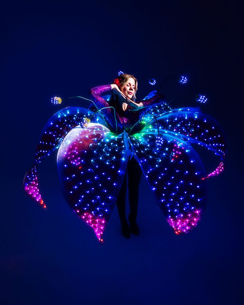 LED Stage Dress Flower - by ETERESHOP