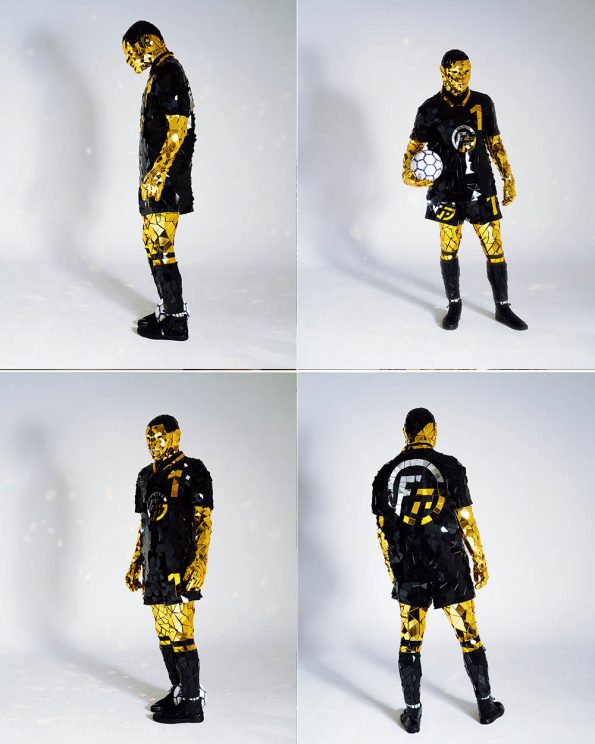 Mirror Football Player Costume with Custom Logo - by ETEREshop