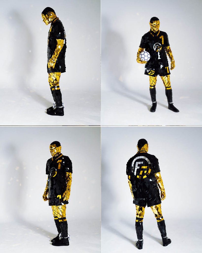 Mirror Football Player Costume with Custom Logo - by ETEREshop