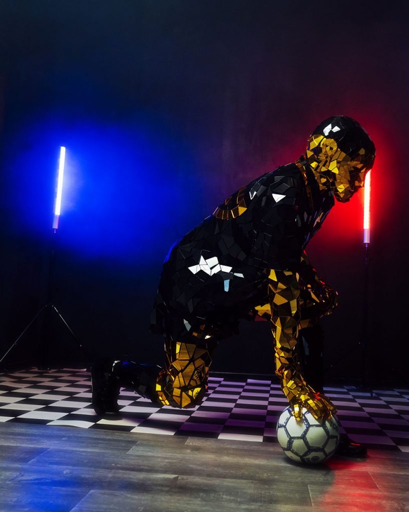 Mirror Football Player Costume with Custom Logo - by ETEREshop