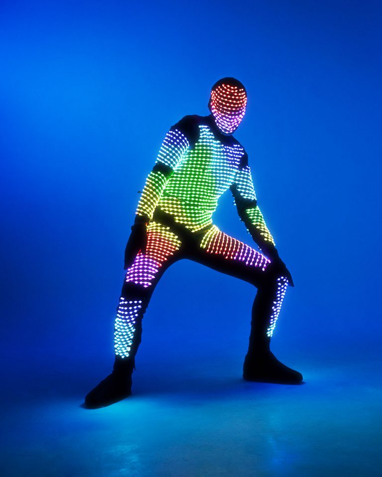 Dance LED light up costume with a mask - ETERESHOP