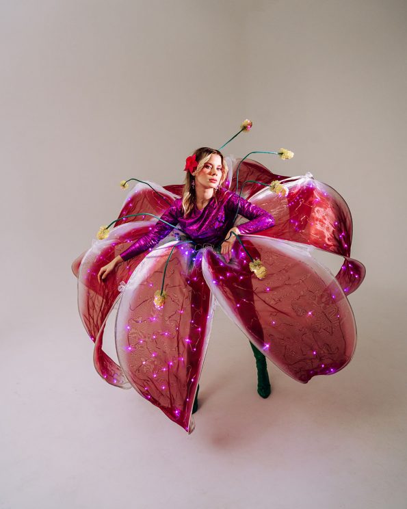 LED Stage Dress Flower - by ETERESHOP