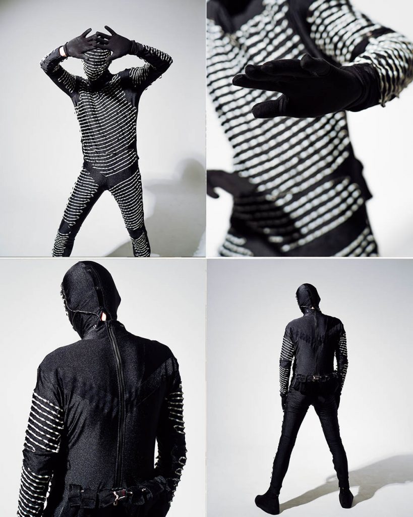 Dance LED light up costume with a mask - ETERESHOP