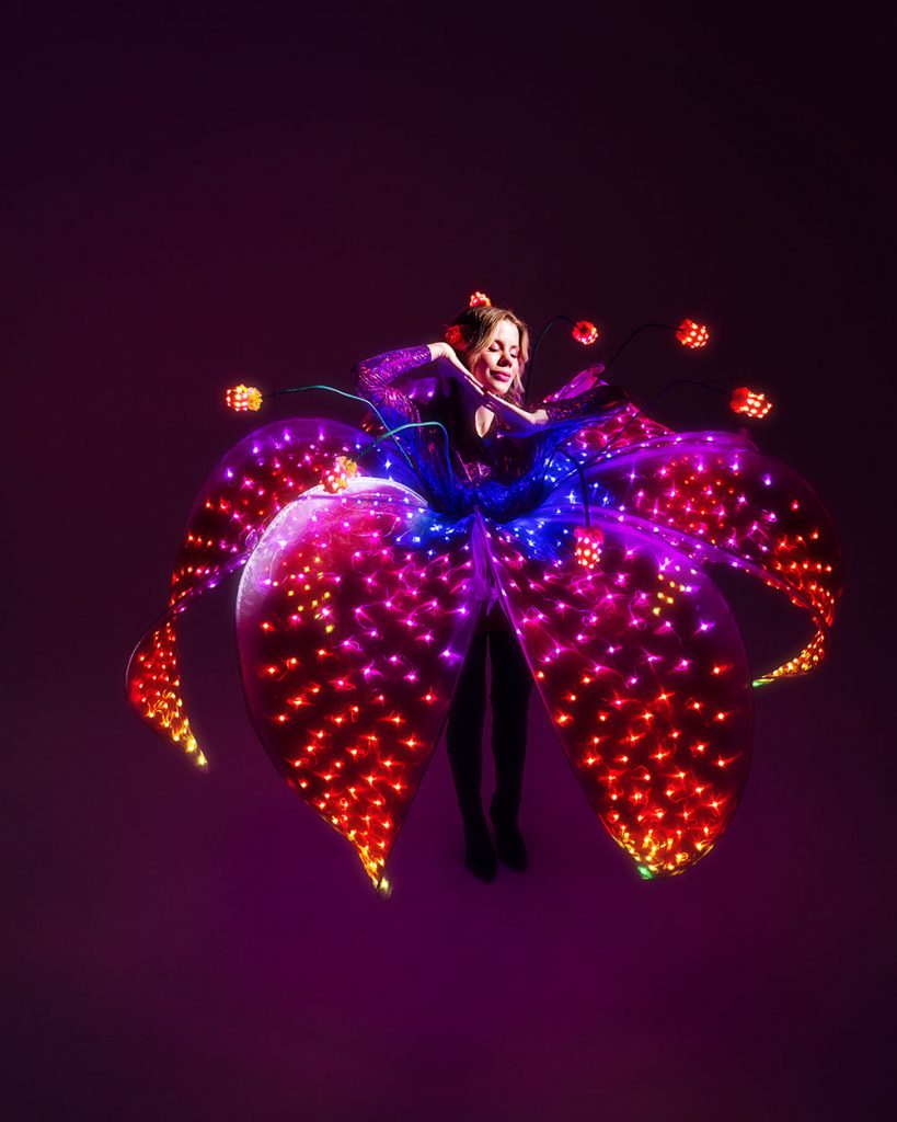 LED Stage Dress Flower - by ETERESHOP