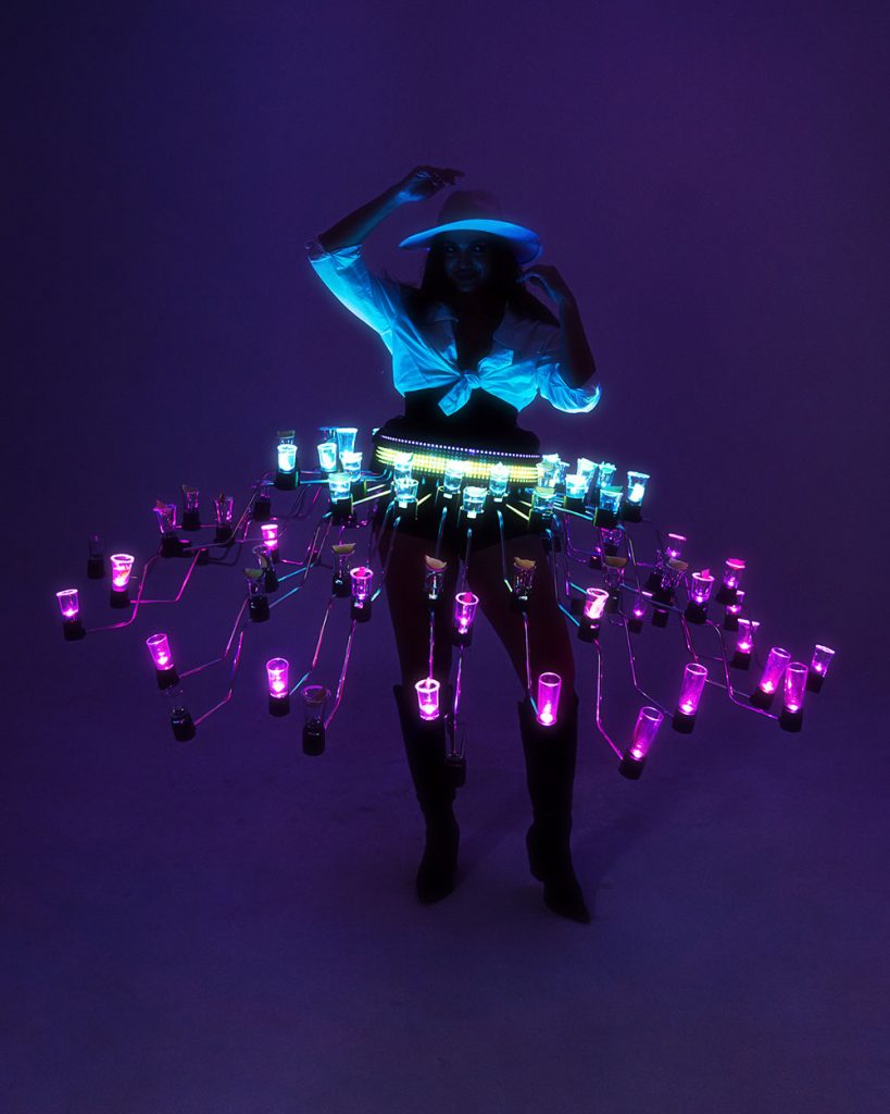 Led Strolling Tequila Table - by ETERESHOP