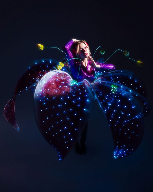 LED Stage Dress Flower - by ETERESHOP