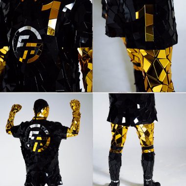 Mirror Football Player Costume with Custom Logo - by ETEREshop