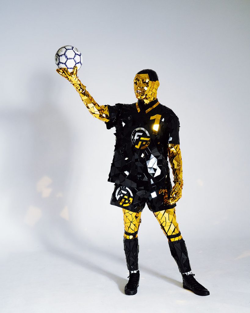 Mirror Football Player Costume with Custom Logo - by ETEREshop