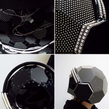 LED Dense Programmable Light up DJ helmet - by ETERESHOP