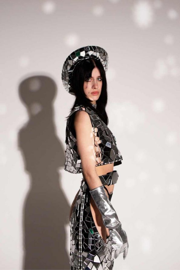 Women's Mirror LED Sexy Cowboy Costume - by ETEREshop