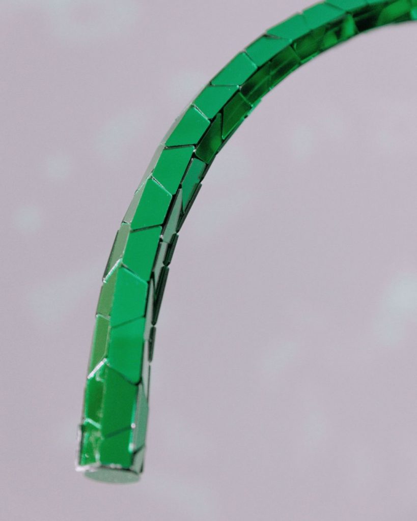 Green Mirror Cat Costume for shows and events - by ETERESHOP