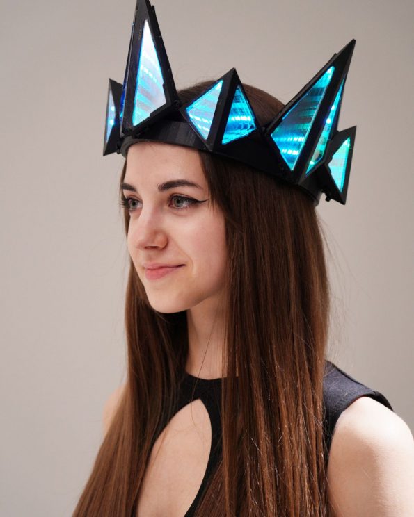 LED Infinity Mirror Crown for shows and events - by ETERESHOP