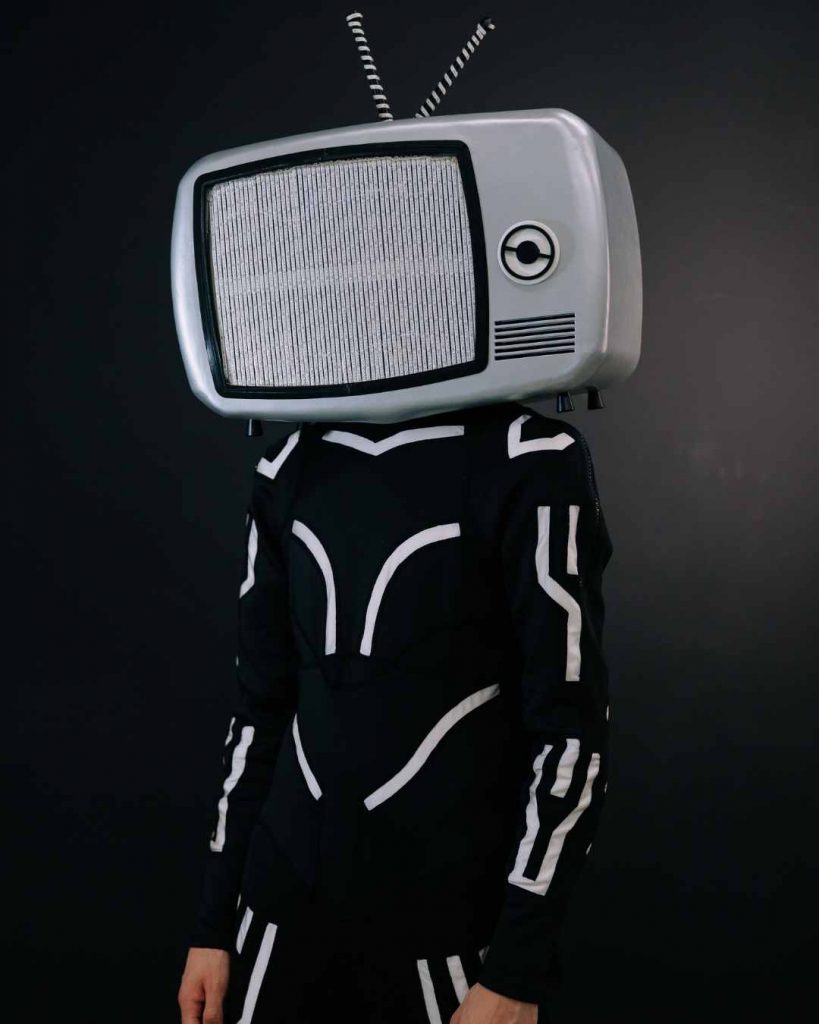 Cosplay Led lighting Helmet TV - by ETERESHOP