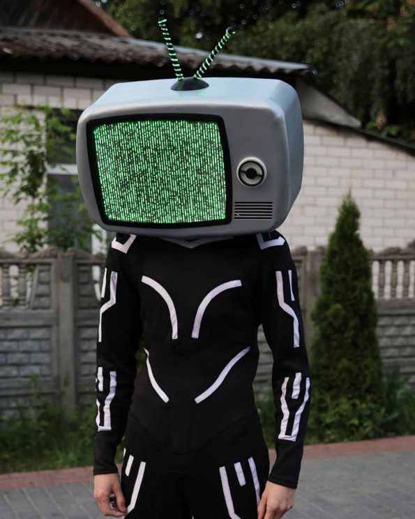 Cosplay Led lighting Helmet TV - by ETERESHOP