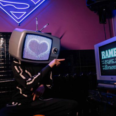 Cosplay Led lighting Helmet TV - by ETERESHOP