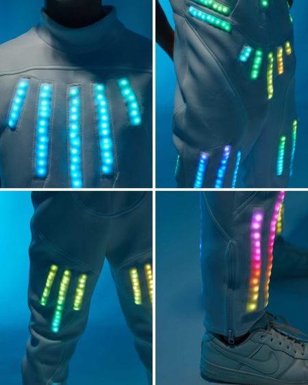 LED light up Gymnastics Costume for Performances, ETERESHOP