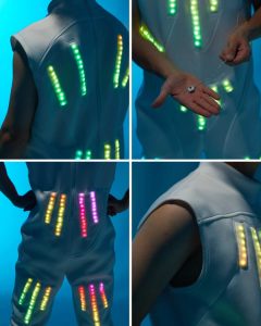 LED light up Gymnastics Costume for Performances, ETERESHOP