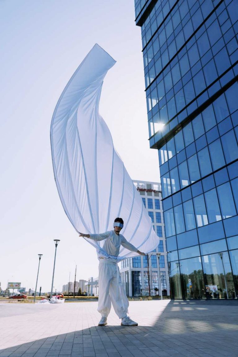 Flexible Huge Peacock Fan Tail Costume for street performances