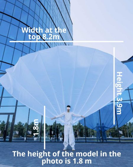 Flexible Huge Peacock Fan Tail Costume for street performances