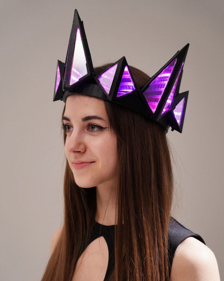 LED Infinity Mirror Crown for shows and events - by ETERESHOP
