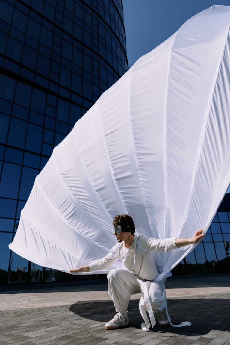 Flexible Huge Peacock Fan Tail Costume for street performances
