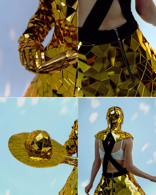 Mirror dress - Mirror Lady animation artist costume - by ETERESHOP