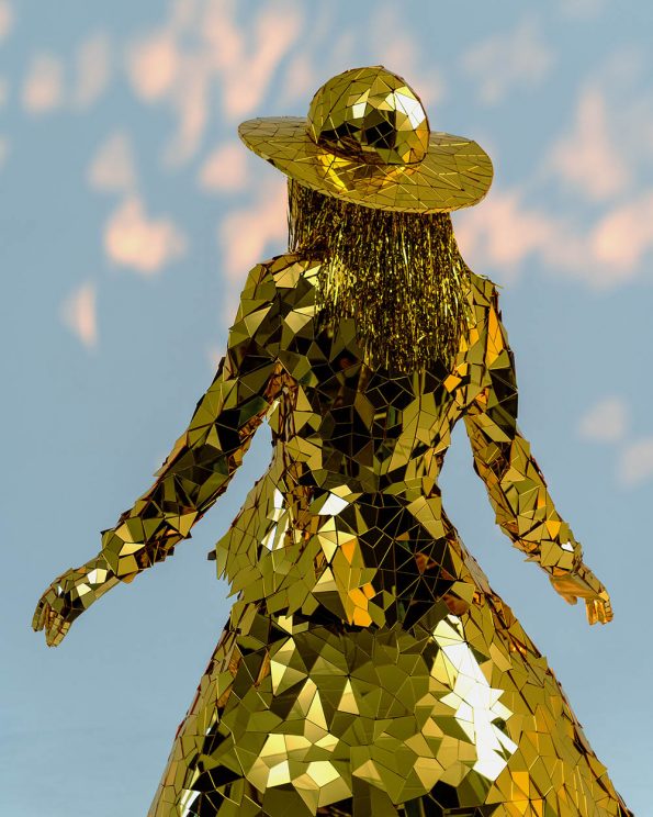 Mirror dress - Mirror Lady animation artist costume - by ETERESHOP