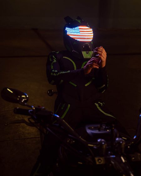 Programmable LED light up helmet - by ETERESHOP