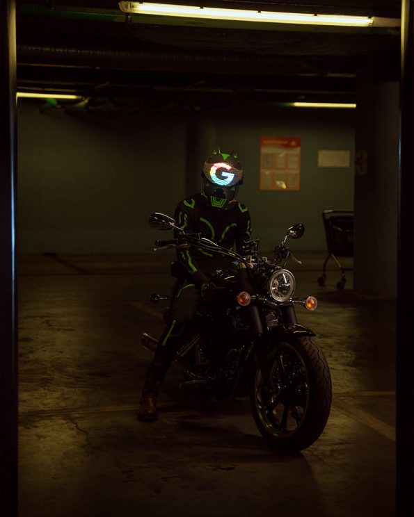 Programmable LED light up helmet - by ETERESHOP