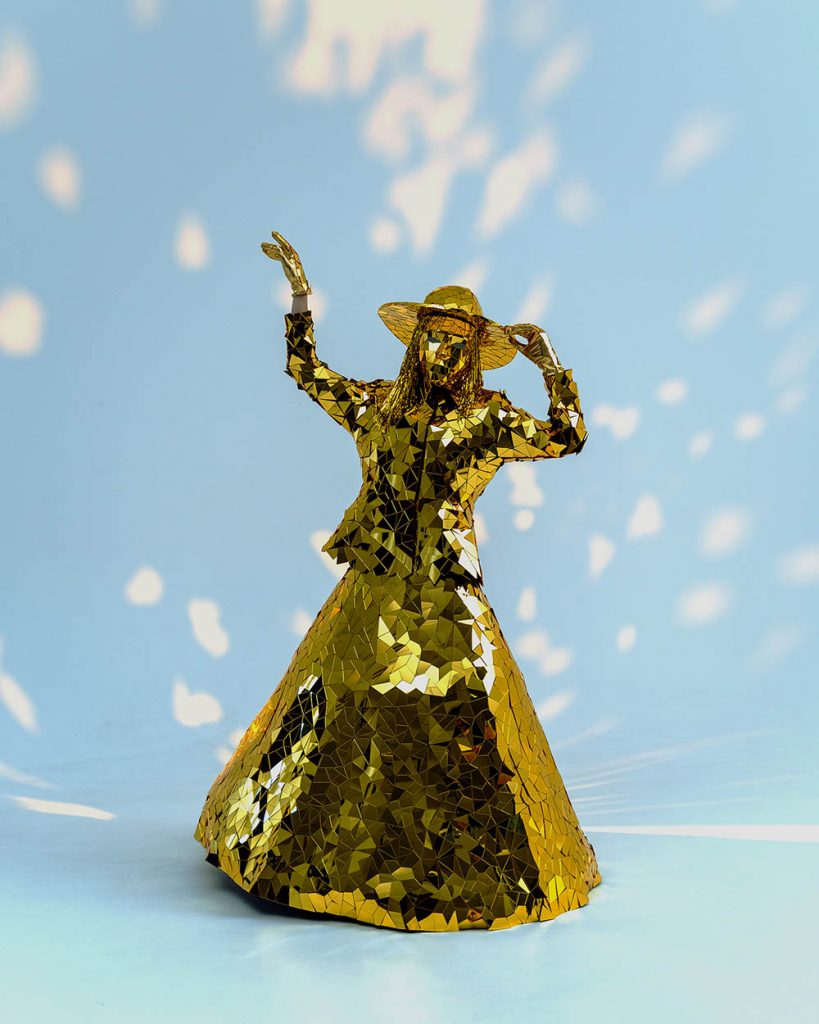 Mirror dress - Mirror Lady animation artist costume - by ETERESHOP