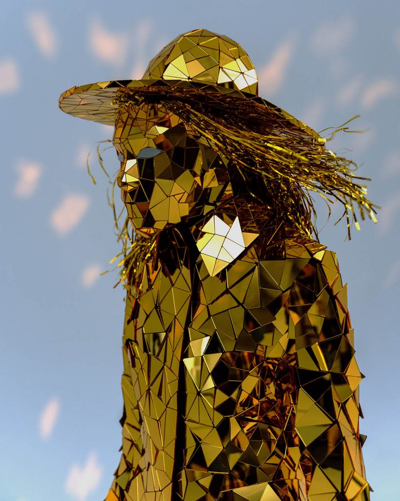 Mirror dress - Mirror Lady animation artist costume - by ETERESHOP