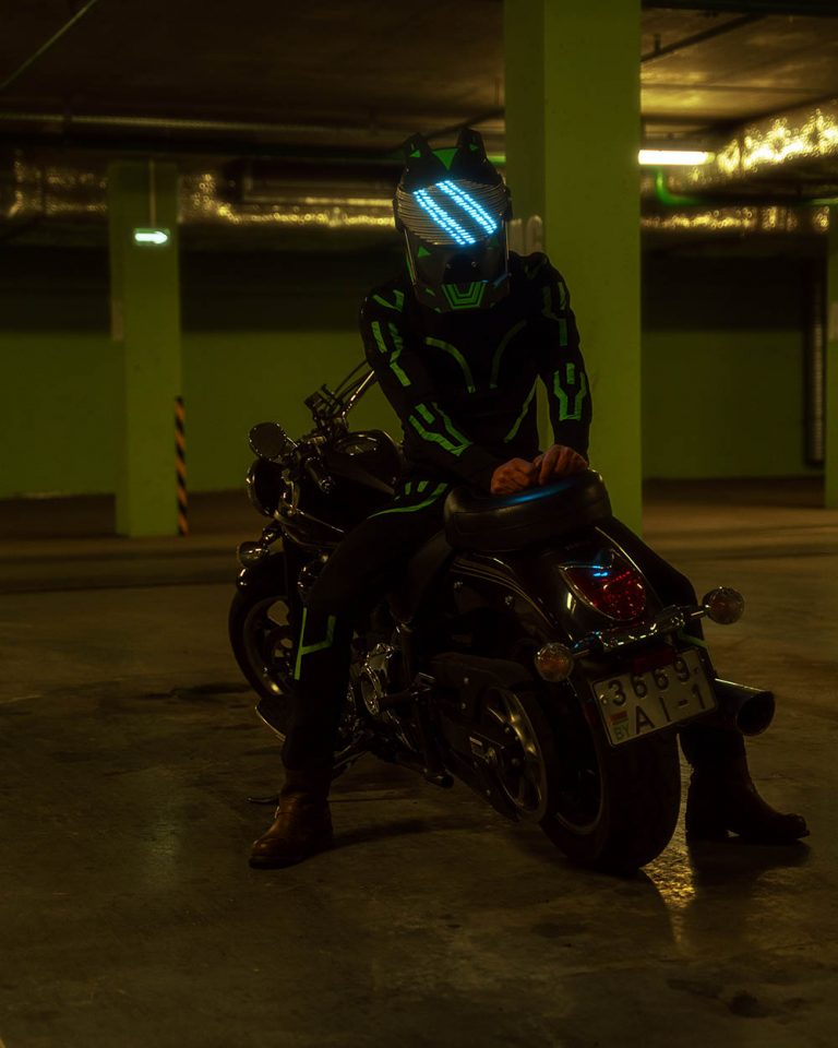 Programmable LED light up helmet - by ETERESHOP