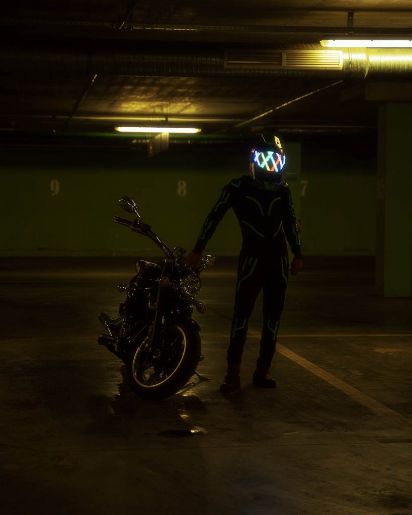 Programmable LED light up helmet - by ETERESHOP