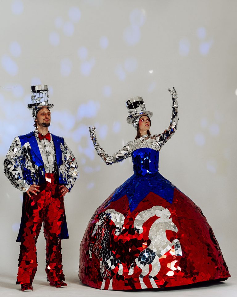 Mirror Dresses long and short for Parties and Artists - ETEREshop