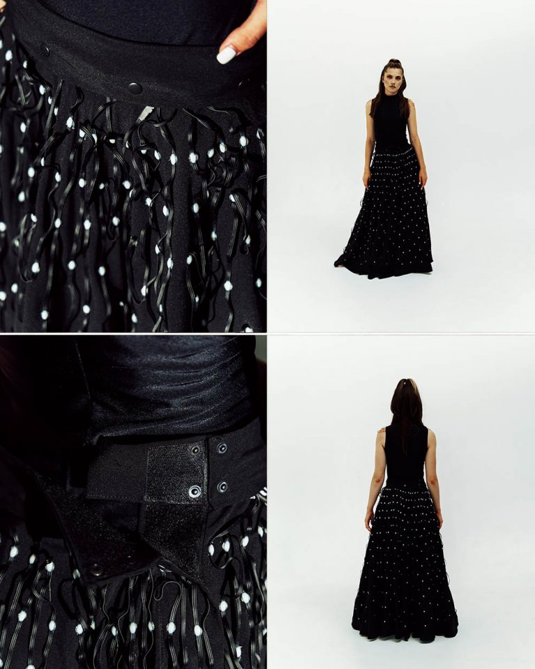 LED Light up skirt for dancing on stage - by ETERESHOP