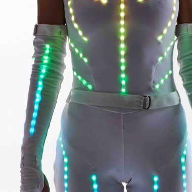 LED light up Gymnastics Costume for Performances, ETERESHOP