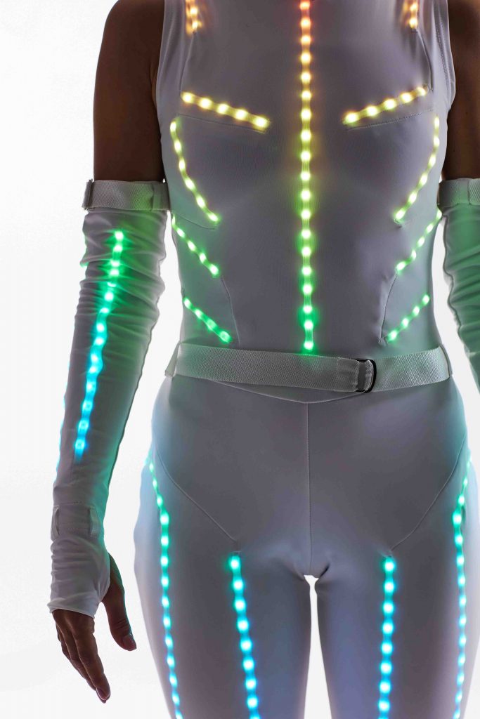 LED light up Gymnastics Costume for Performances, ETERESHOP