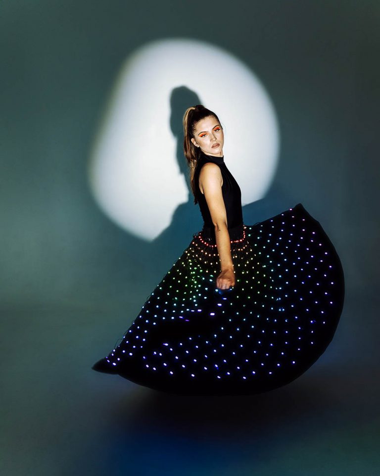 LED Light up skirt for dancing on stage - by ETERESHOP