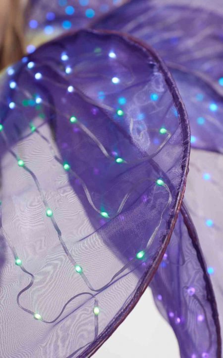 Smart LED flower costume with mirror bodysuit by ETERESHOP _P61