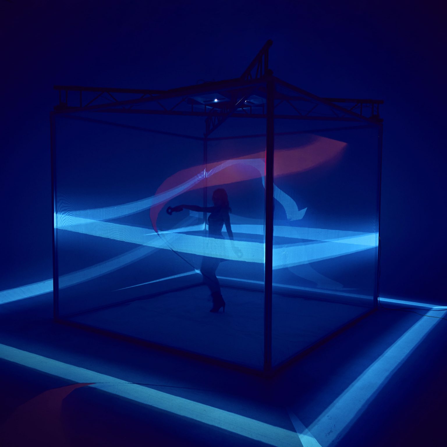 Interactive 3D projection dance cube by ETERESHOP _V02