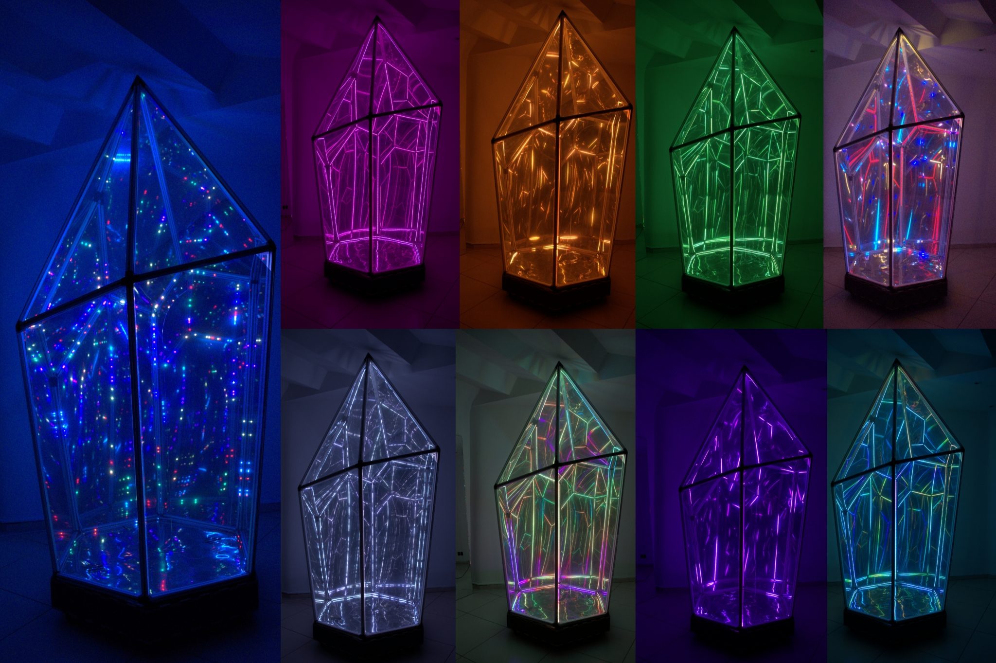 Giant Infinity Mirror Crystal Installation Project - by ETERESHOP