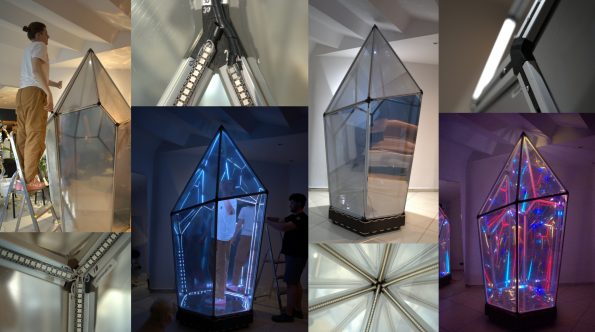 Giant Infinity Mirror Crystal Installation Project - by ETERESHOP