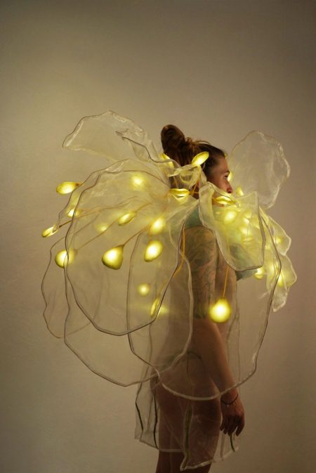 LED Flower Shoulder Cape with 340 LEDs - by ETERESHOP