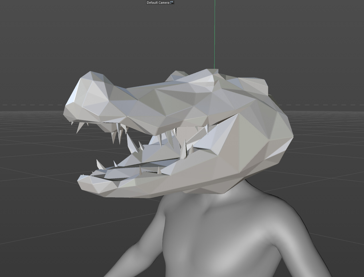 How We Made a White 3D Crocodile Mask - by ETERESHOP