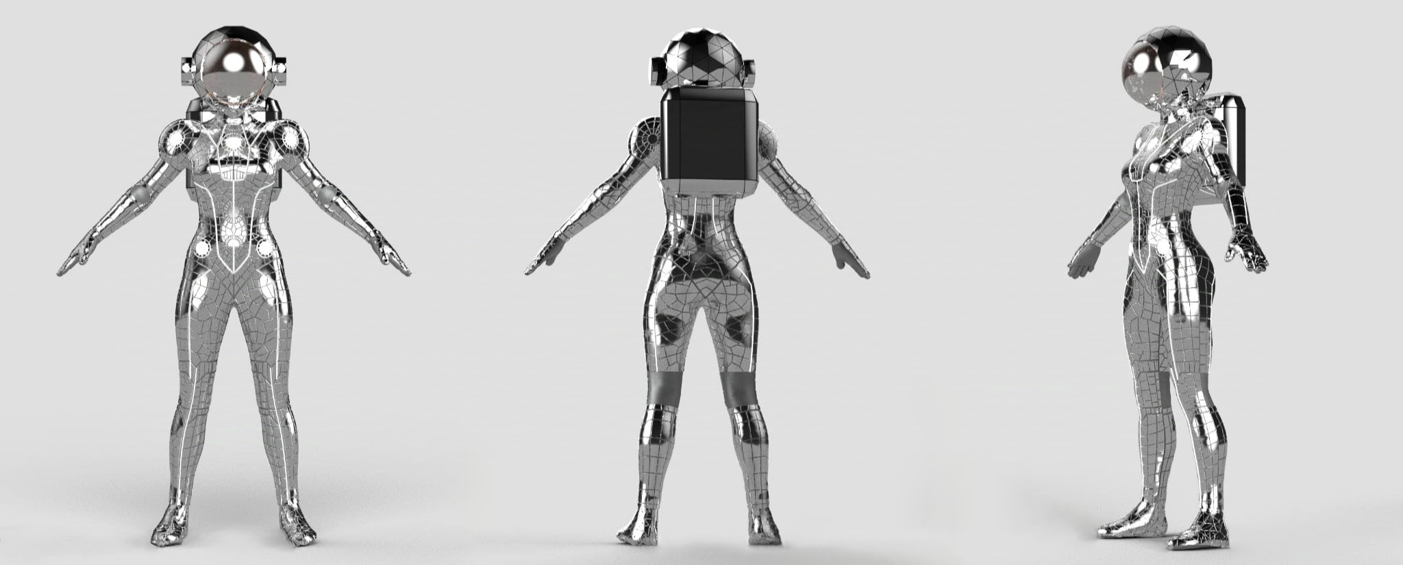 How We Made a Mirror Space Girl Costume - by ETERESHOP